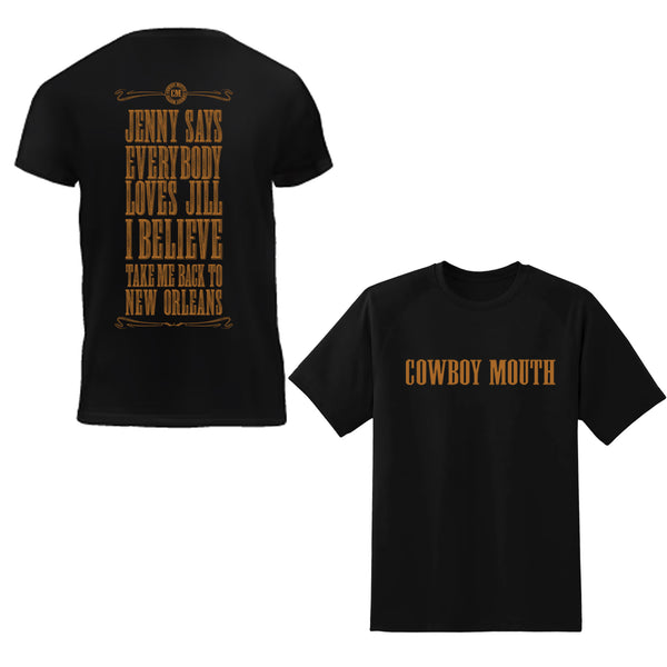 Cowboy Mouth Song T-Shirt – Cowboy Mouth Merch